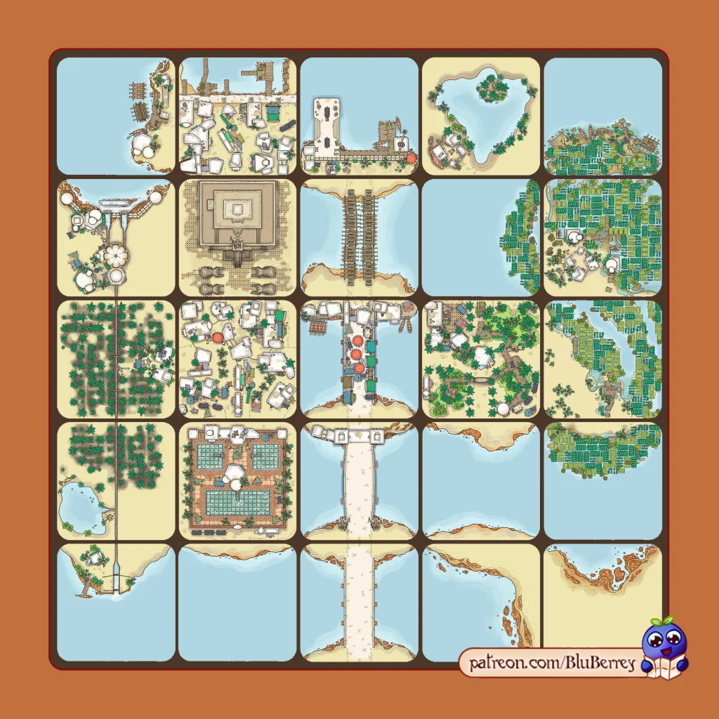 Desert Tiles | Nr.2 | (27 modular tiles)